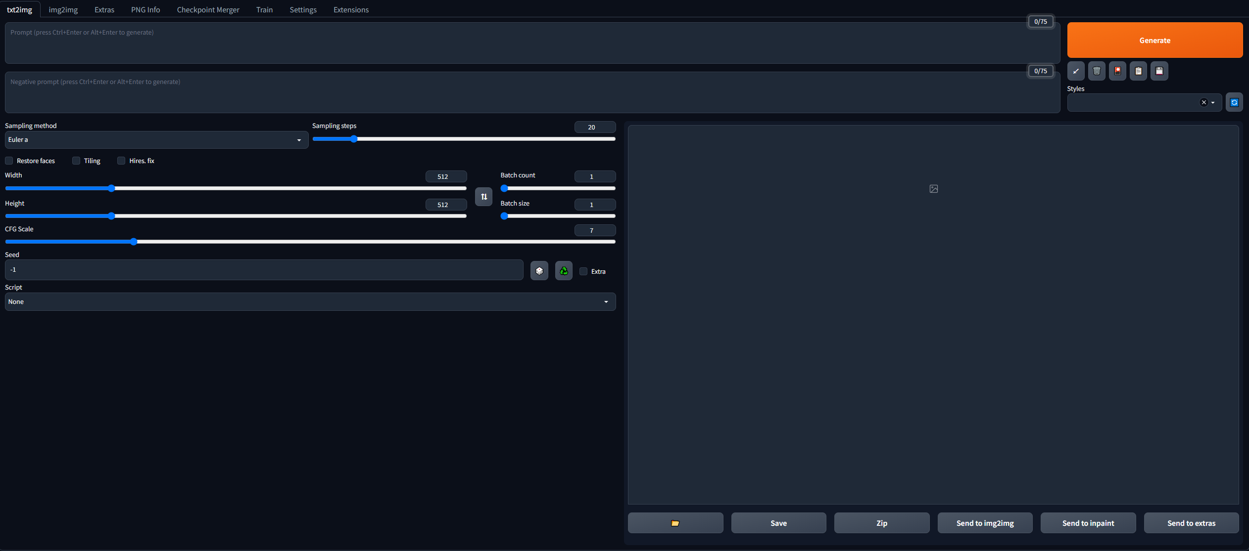stable diffusion setup